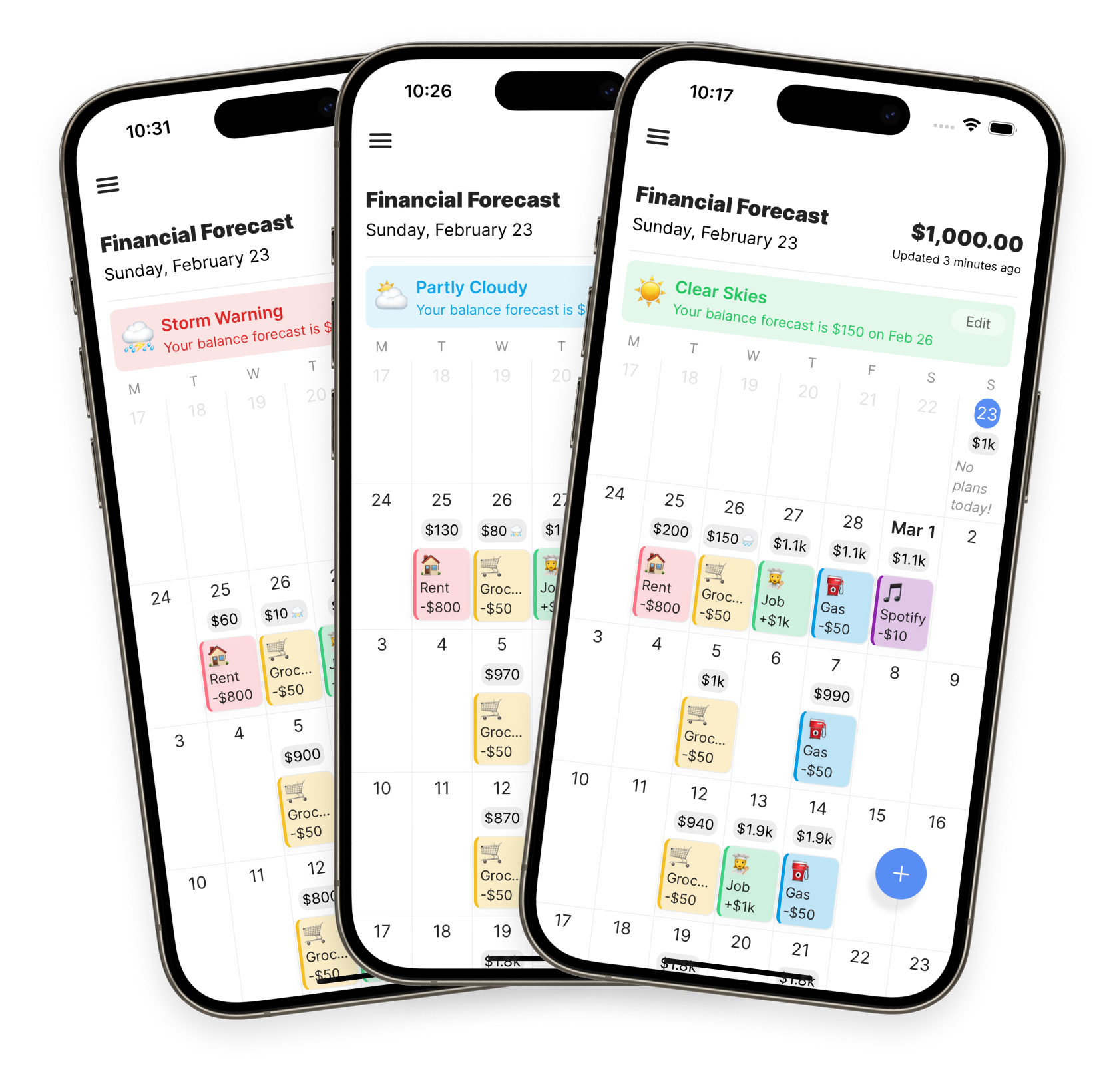 Forecast — Budget Calendar App | See Your Financial Future